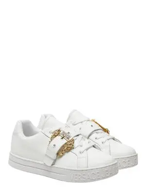 Versace Leather Sneakers - White