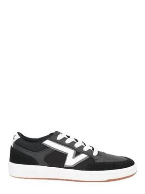 VANS Sneakers Size Leather, Textile Fibers - Black