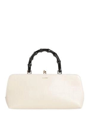 JIL SANDER Crocodile-print Leather Minaudière - White