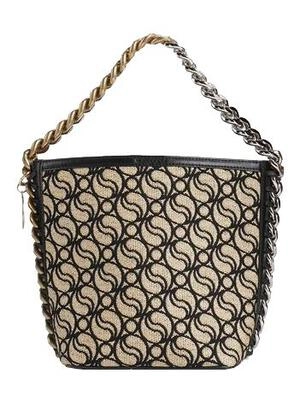 Stella McCartney Woven Textile Handbag - Black
