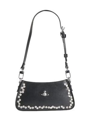 VIVIENNE WESTWOOD Tasha Leather Shoulder Phone Bag - Black