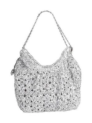 Tory Burch Lamé Hobo Bag - Silver