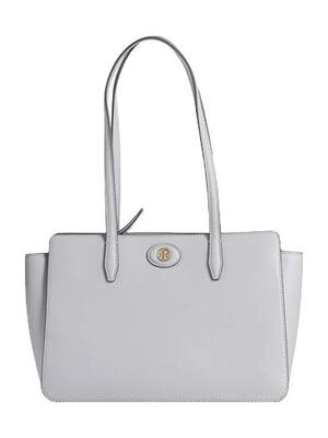 Tory Burch Pebbled-leather Tote Handbag - Grey