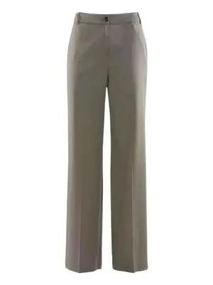NENETTE High-waisted Pressed-crease Trousers - Green