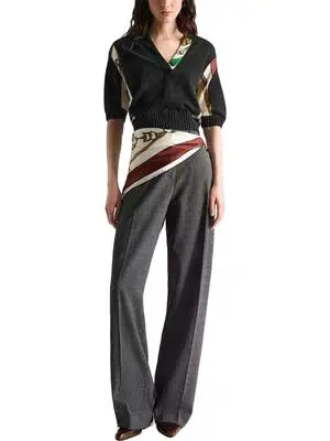 Dorothee Schumacher Short-sleeve Patchwork Top - Grey