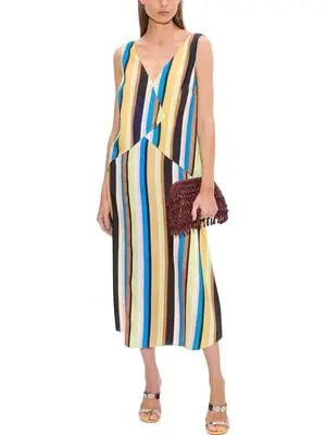 SIMONMILLER Striped Midi Dress - Yellow