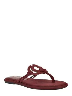 Guess Saime Signature Flip-flop Sandals - Red