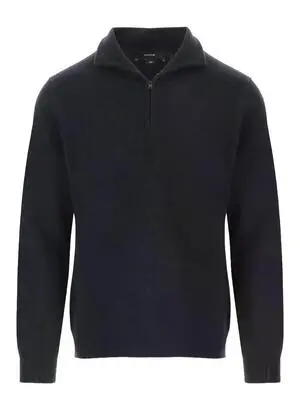Vince Cashmere Half-zip Sweater - Blue