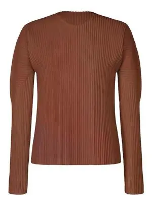 ISSEY MIYAKE Hombre Plissé Issey Miyake Plissé-Effect Long-Sleeve Sweater