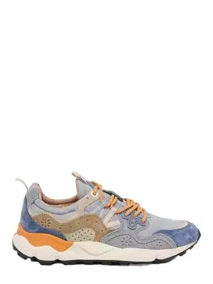 FLOWER MOUNTAIN Lace-up Suede Sneakers Blue