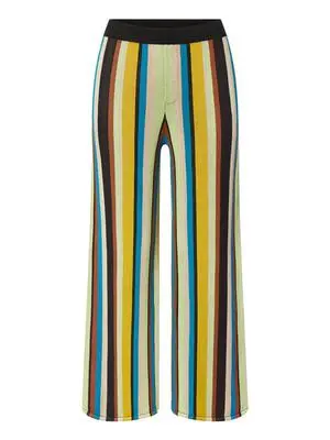 SIMONMILLER Jabber Stripe-knit Trousers - Yellow