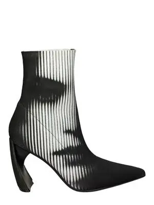 UNITED NUDE United Nude Graphic-Print Pointed-Toe Ankle Boots