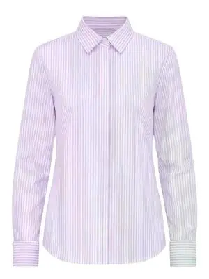 FAY Striped Long-sleeve Shirt - Pink