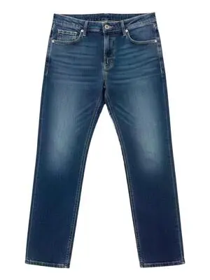 MICHAEL COAL Faded Whiskered Jeans - Blue