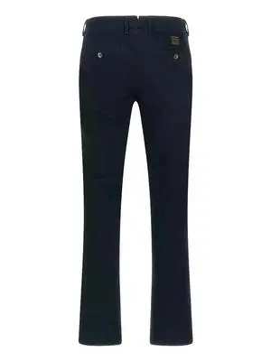 Incotex Incotex Straight-Leg Cotton-Canvas Trousers Blue