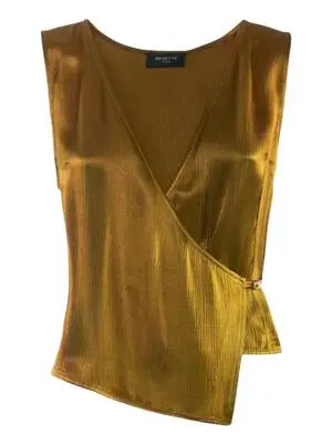 NENETTE Flippi Wrap-style Asymmetric Top - Brown