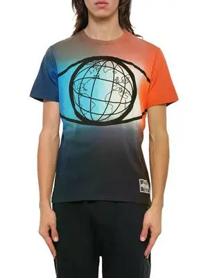 Kenzo Globe-print T-shirt - Orange