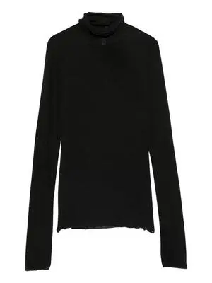 DANIELE FIESOLI Cashmere Roll-neck Knit - Black