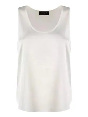 NENETTE Nenette Satin-Finish Sleeveless Blouse