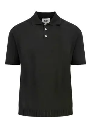 Alpha Studio Short-sleeve Polo Shirt - Black