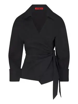 SIMONMILLER Simon Miller Anya Poplin Wrap Blouse