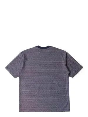 PARRA Stripe Chest-pocket T-shirt - Blue
