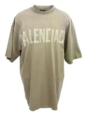 Balenciaga 2025 Tape Type T-shirt - Neutrals