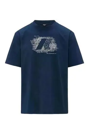 K-WAY Graphic-print Crew-neck T-shirt - Blue