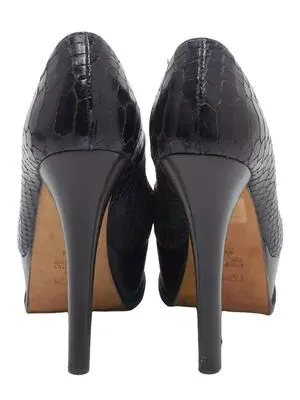 FENDI Fendi Fendista Crocodile-Effect Platform Pumps
