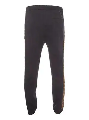 Fendi Zucca Print Side Stripe Track Pants - Blue