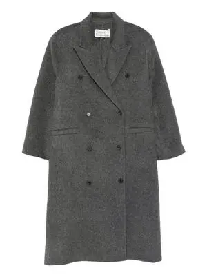 Source Unknown Hutton Double-breasted Coat - Grey