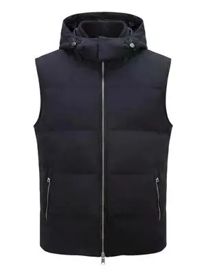 MONTECORE Hooded Quilted Gilet - Blue