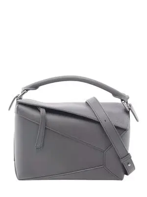 Loewe Small Calfskin Puzzle Satchel - Grey