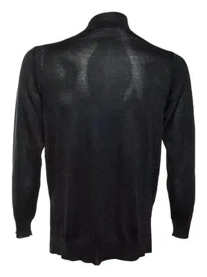 Prada Logo-embroidered Turtleneck Sweater - Black