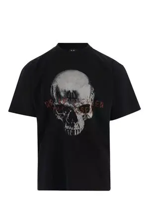 44 LABEL GROUP Sterben Skull-print T-shirt - Black