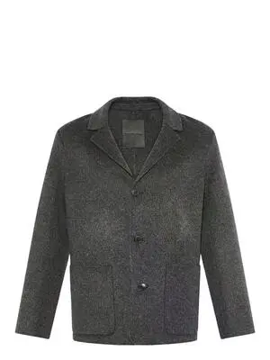 YVES SALOMON Yves Salomon Cashmere Wool Double-Sided Blazer