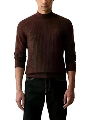 TRUSSARDI Wool High-neck Sweater - Brown