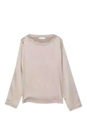DANIELE FIESOLI Daniele Fiesoli Satin-Finish Long-Sleeve Top