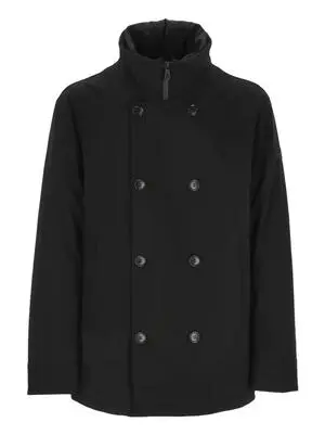 Peuterey Militao Tj Double-breasted High-neck Jacket - Black