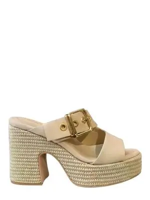 LORENZO MARI Lorenzo Mari Peonia 5 Buckle-Detail Platform Sandals