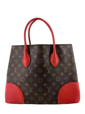 LOUIS VUITTON Monogram Canvas And Leather Flandrin Handbag Tote Bag - Red