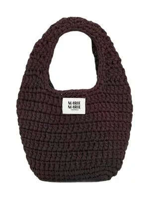 MARIE MARIE AMSTERDAM Crocheted Tote Bag - Brown