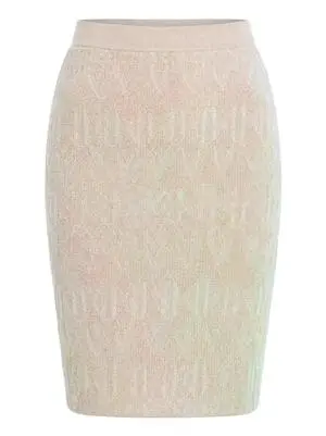 Guess Marciano Monogram Midi Skirt - Neutrals