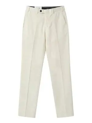 MICHAEL COAL Pressed-crease Chino Trousers - Neutrals