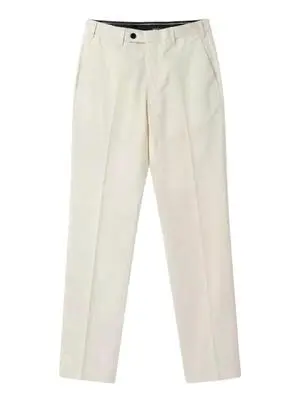 MICHAEL COAL Pressed-crease Chino Trousers - Neutrals