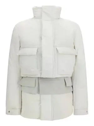 Sacai Layered-design Padded Jacket - White