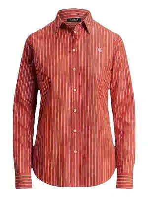 Ralph Lauren Striped Cotton Shirt - Orange