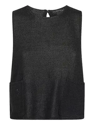 MIZUIRO IND Mizuiro Ind Tape-Yarn Knitted Top