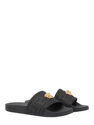 Versace La Medusa Slides - Black
