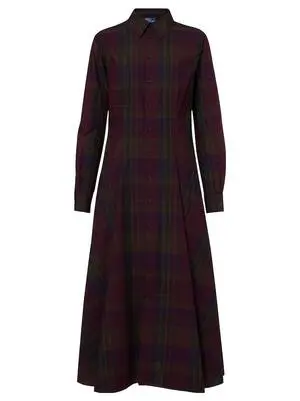 Polo Ralph Lauren Plaid Cotton-blend Shirt Dress - Multicoloured